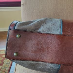 Fossil | Bags | Rare Fossil Vintage Reissue Weekender Leather Bag ...